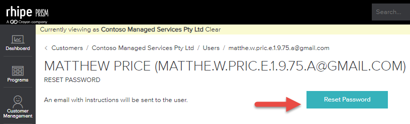 User Management - PRISM Portal – Operations - APAC - Knowledge Base