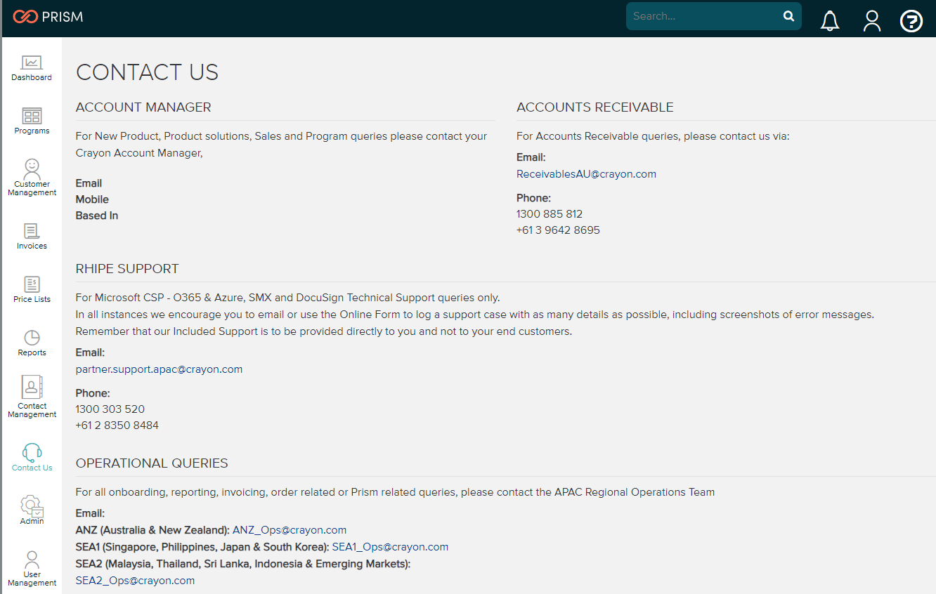 Getting Started With Prism Portal Operations Apac Knowledge Base