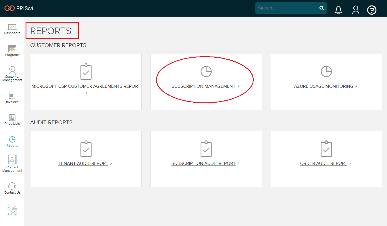 PRISM - Customer Subscription Management Reports – Operations - APAC ...