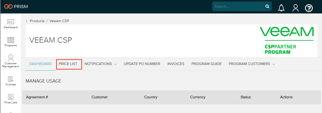Veeam - Pricing & PriceLists – Operations - APAC - Knowledge Base