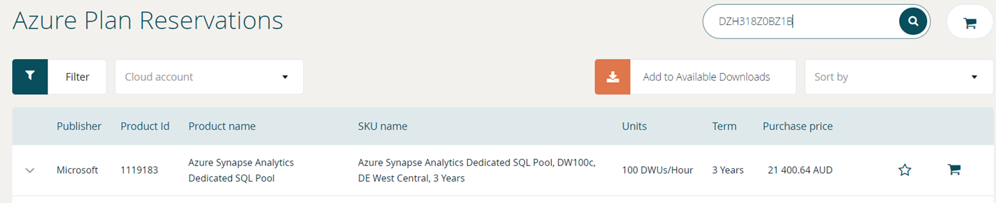 Azure Plan and Azure Plan Reservations provisioning - Indirect ...