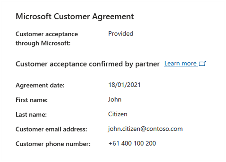 Microsoft Customer Agreement Reacceptance – Operations - APAC ...