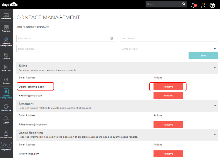 Contact Management - PRISM Portal – Operations - APAC - Knowledge Base
