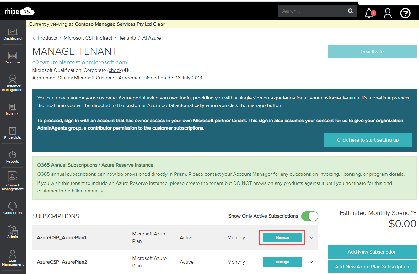 How to set an Azure spend limit in PRISM? – Operations - APAC ...