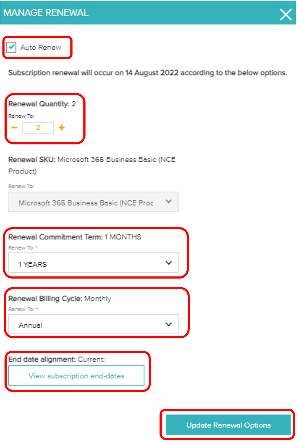 Manage Monthly Term Subscription Renewal & Scheduling - New Commerce ...