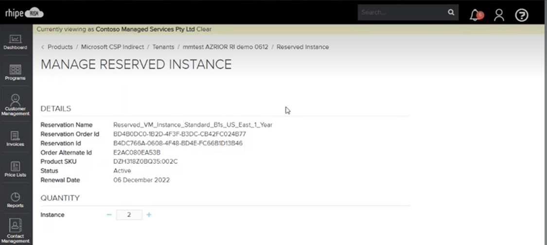 Azure Reserved Instance Managing Reservations Operations Apac