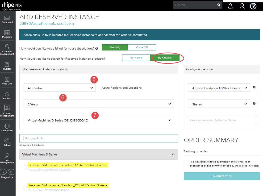 Azure Reserved Instance Orderingprovisioning Process Operations Apac Knowledge Base