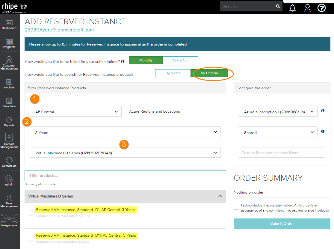 How to Find an Azure Reservations SKU – Operations - APAC - Knowledge Base
